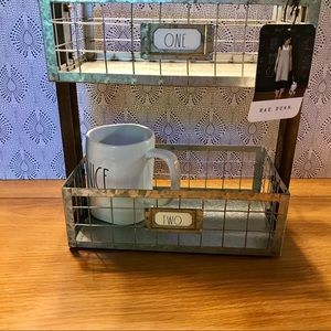 Rae Dunn | Storage & Organization | Rae Dunn Galvanized Metal 2tier ...